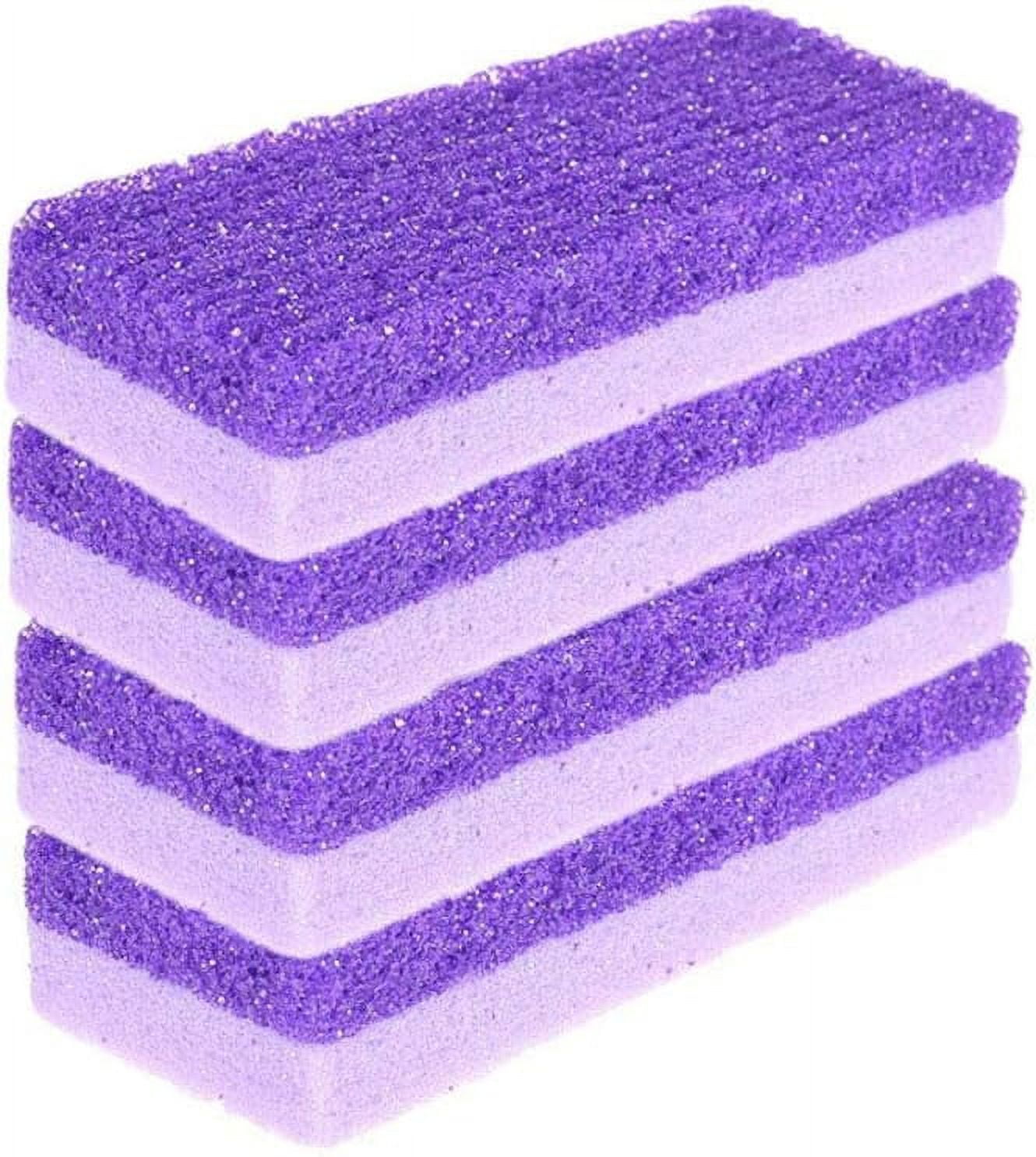 5 Pack Purple Pumice Stone Sponge 2-in-1 Feet Callus Remover Pedicure ...