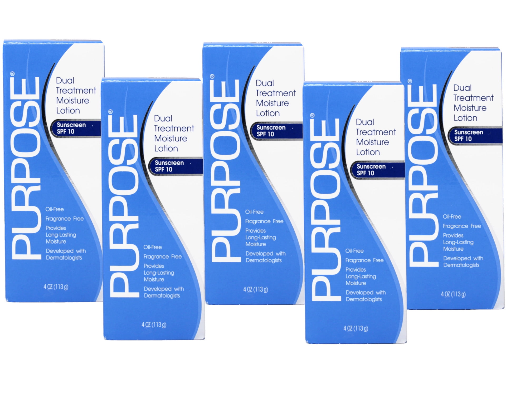 Purpose Dual Treatment Moisture Lotion SPF10 - 5 Pack, Soothing Face ...