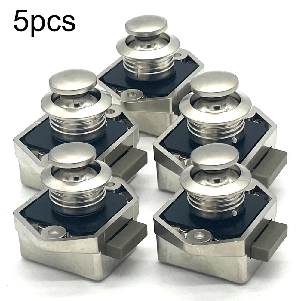 5 Pack Push Button Locks for Cabinet Cupboard Campervan Motorhome ...