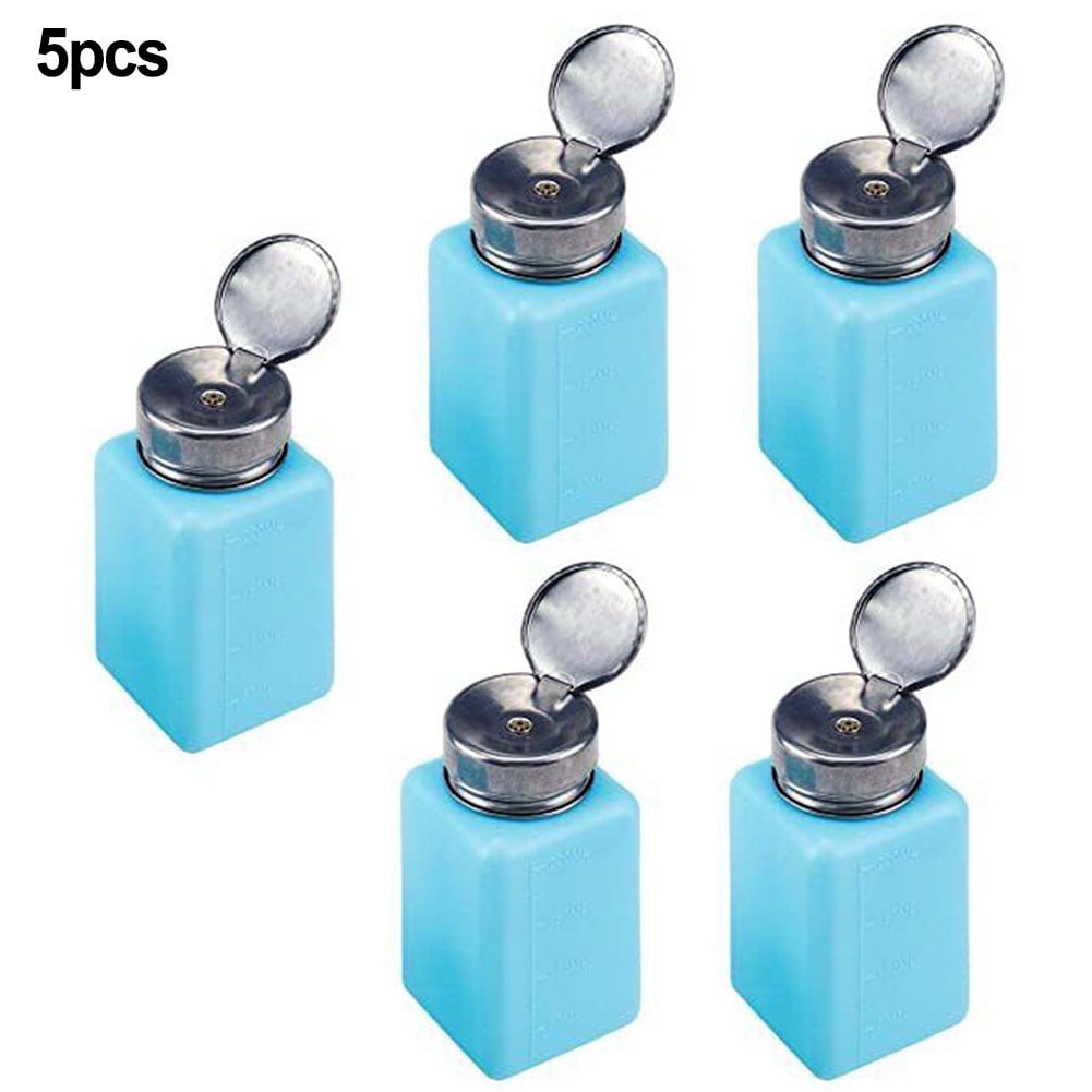 5 Pack Push Down Pump Dispenser For Cleanser 200Ml Blue Dispenser ...