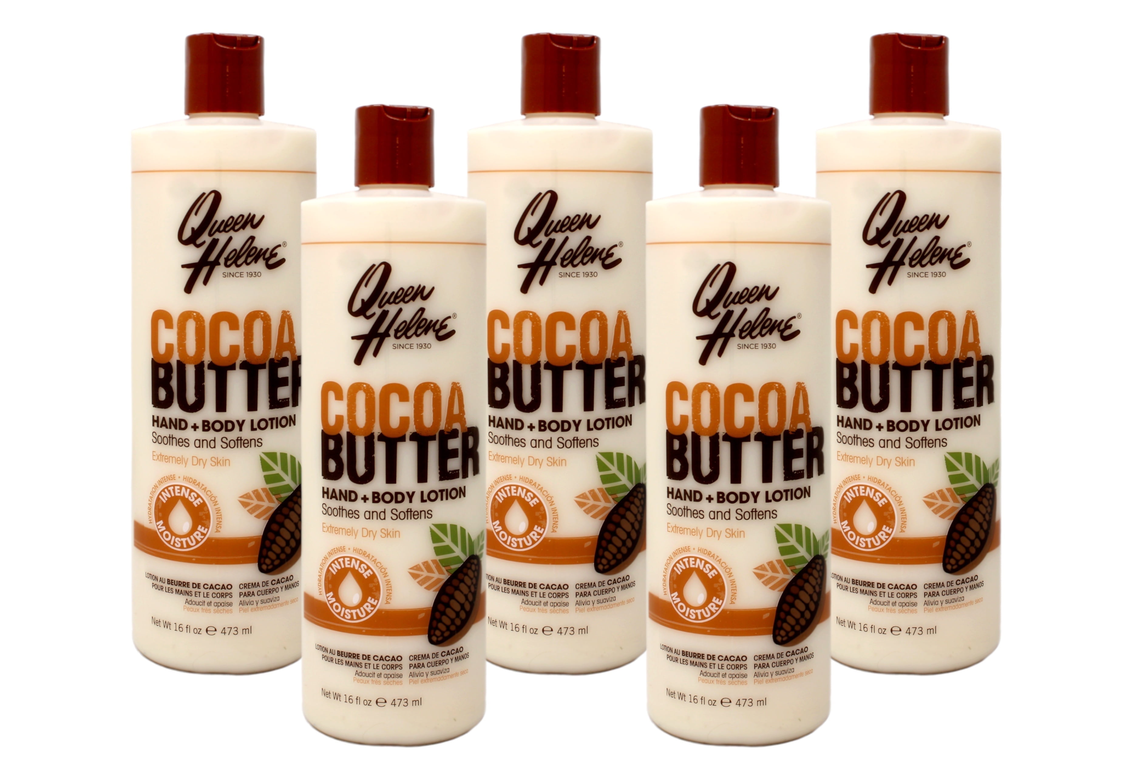 5 Pack QUEEN HELENE Cocoa Butter Hand & Body Lotion 16 Ounce each ...