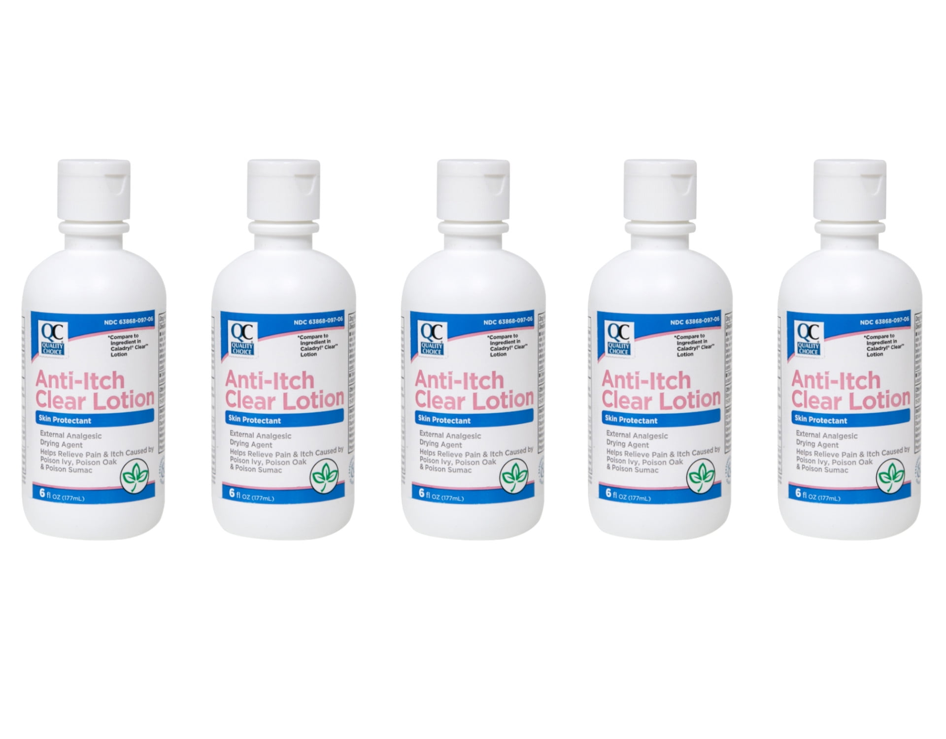 5 Pack Quality Choice Anti-Itch Clear Lotion for Poison Ivy and oak 6 ...