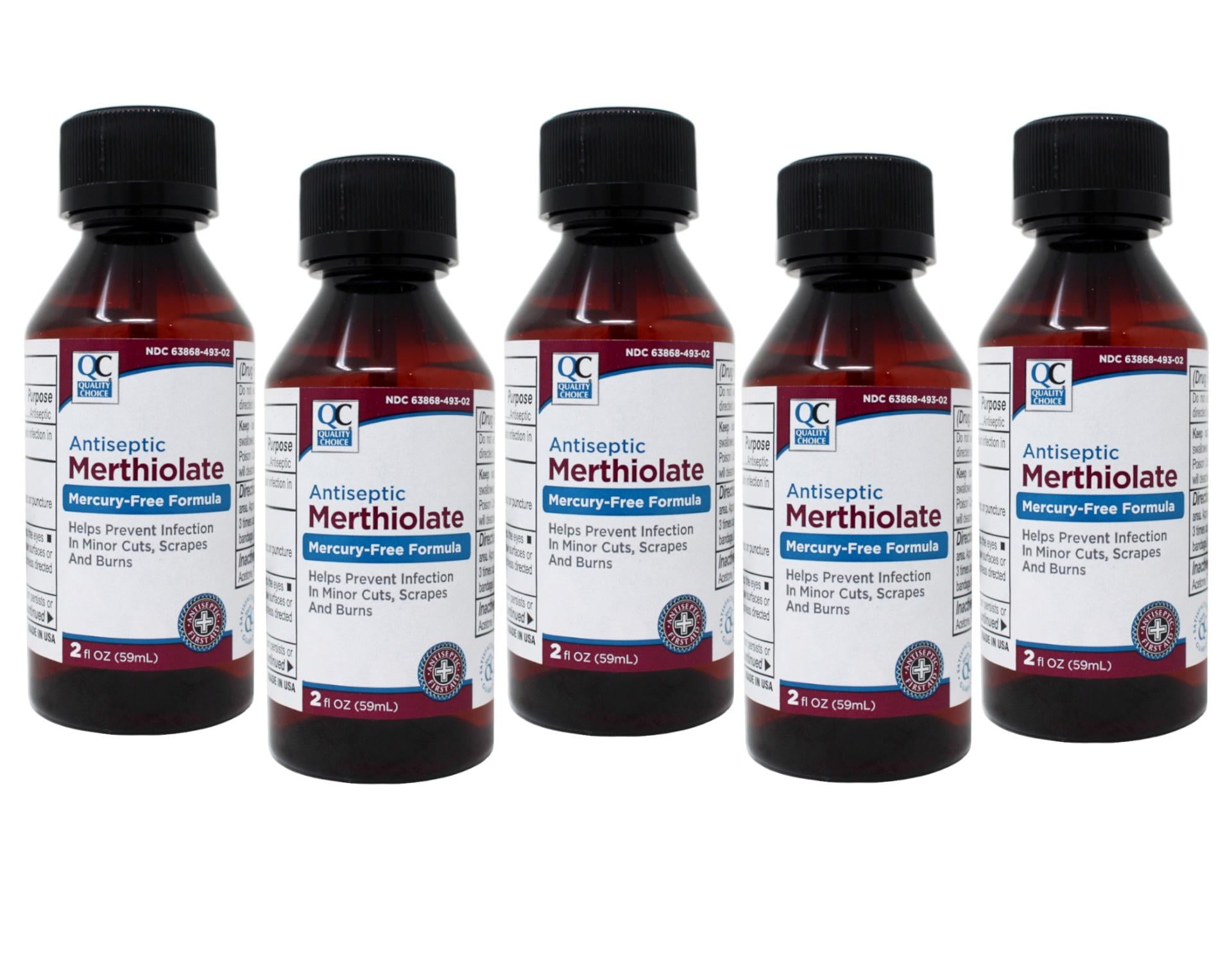 5 Pack - Quality Choice Antiseptic Merthiolate, Mercury-Free Formula ...