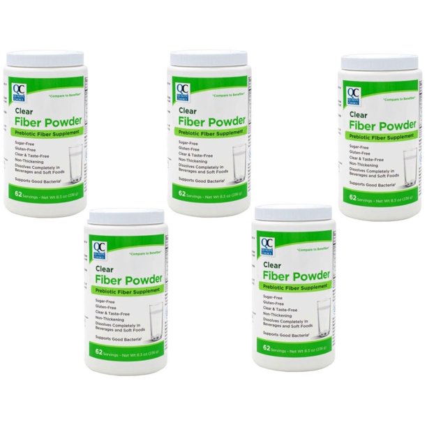 5 Pack - Quality Choice Clear Prebiotic Fiber Supplement Powder for ...