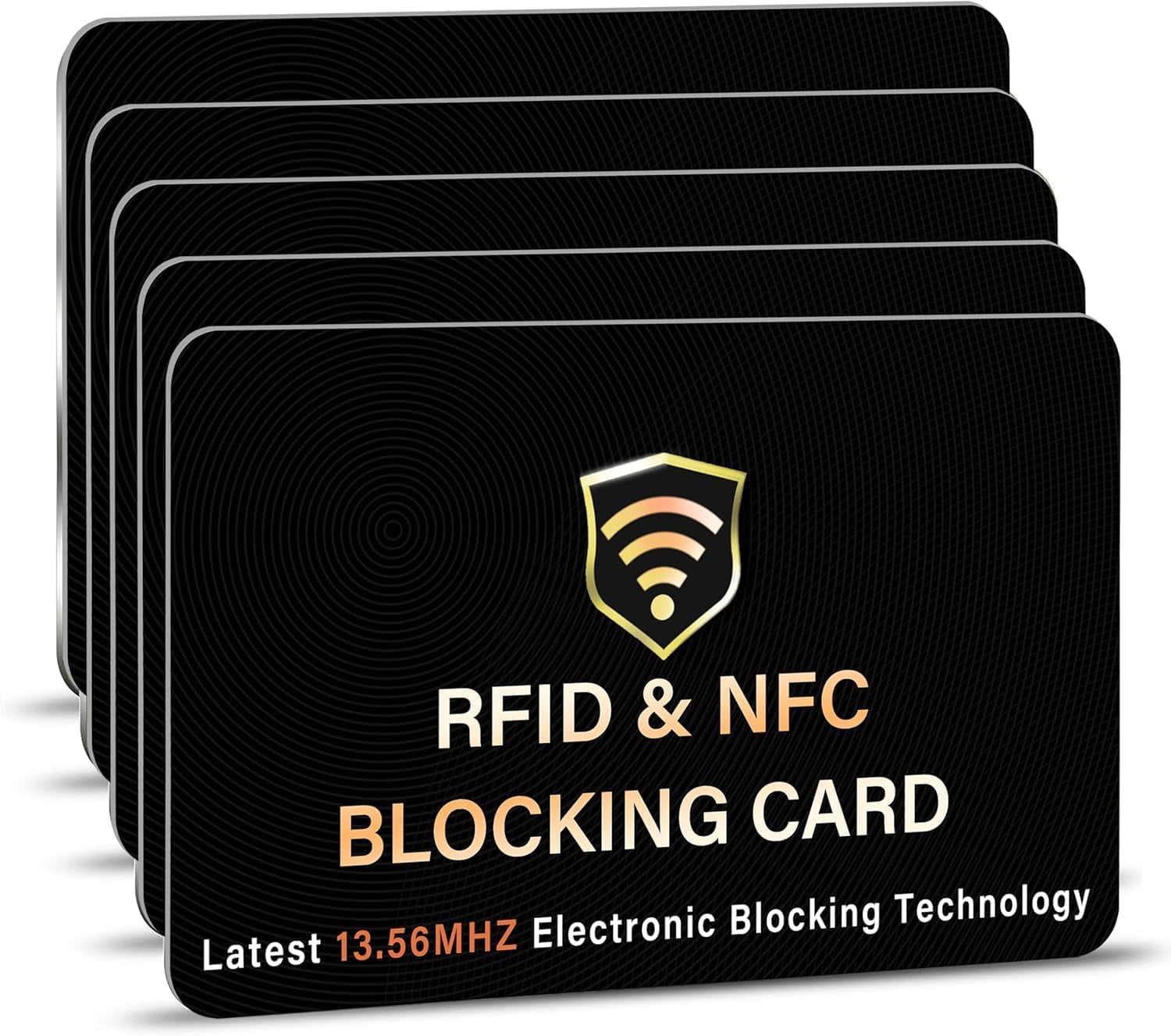 5 Pack RFID Blockg Card, One Card Protects Entire Wallet Purse, NFC ...