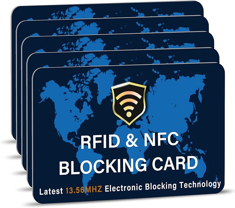 5 Pack RFID Blocking Card NFC Contactless Debit/Credit Card ATM ...