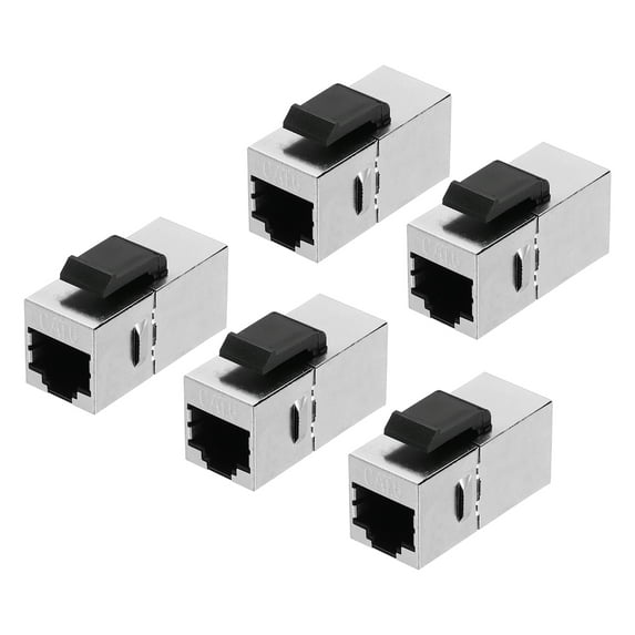 5 Pack RJ45 Cat 6 Ethernet Coupler, Cat6 Shielded Coupler Jacks Female ...