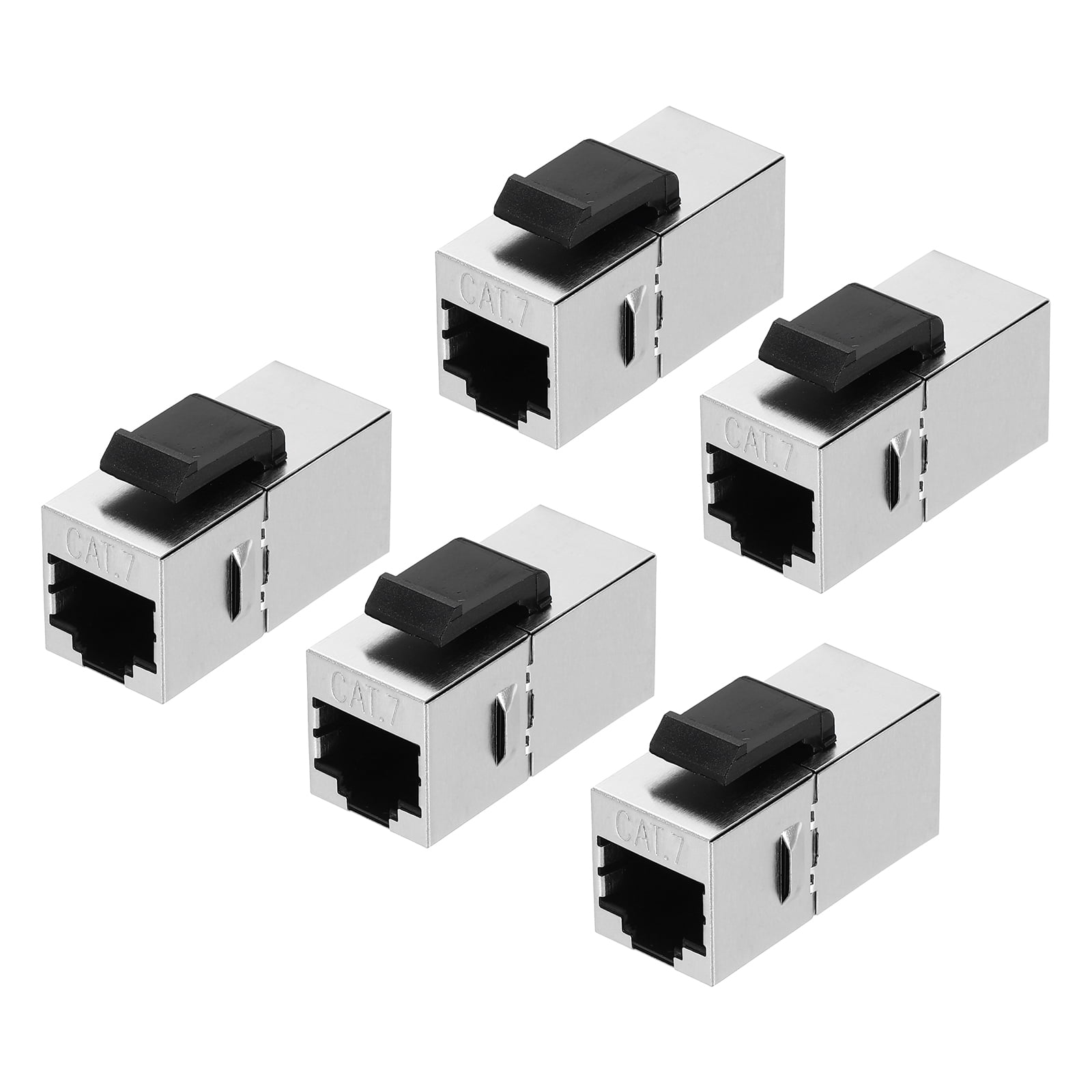 5 Pack RJ45 Cat 7 Ethernet Coupler, Cat7 Shielded Coupler Jacks Female ...