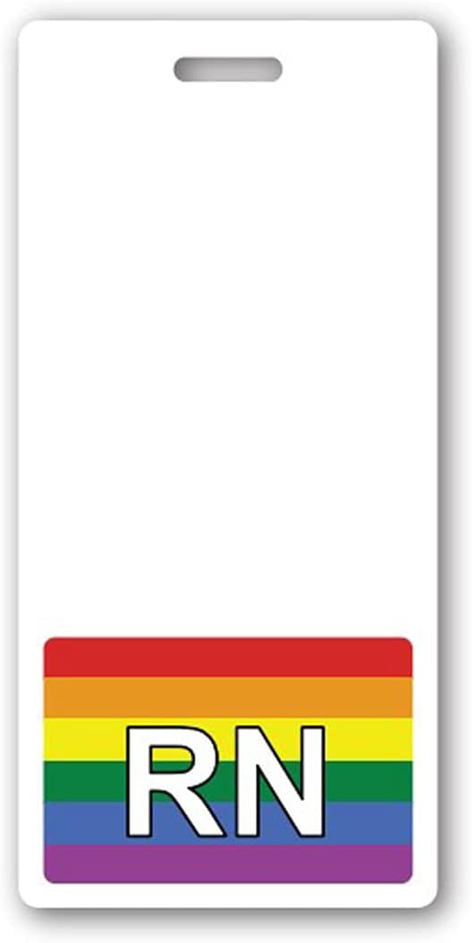 5 Pack - RN Badge Buddy - Heavy Duty Vertical Badge Buddies for Nurses ...
