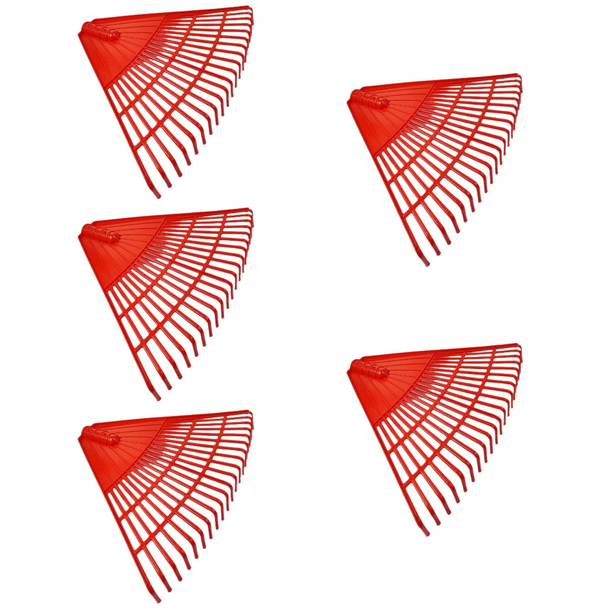5 Pack Rakes for Lawns Shrub Shovel Artificial Grass Leaves Red ...