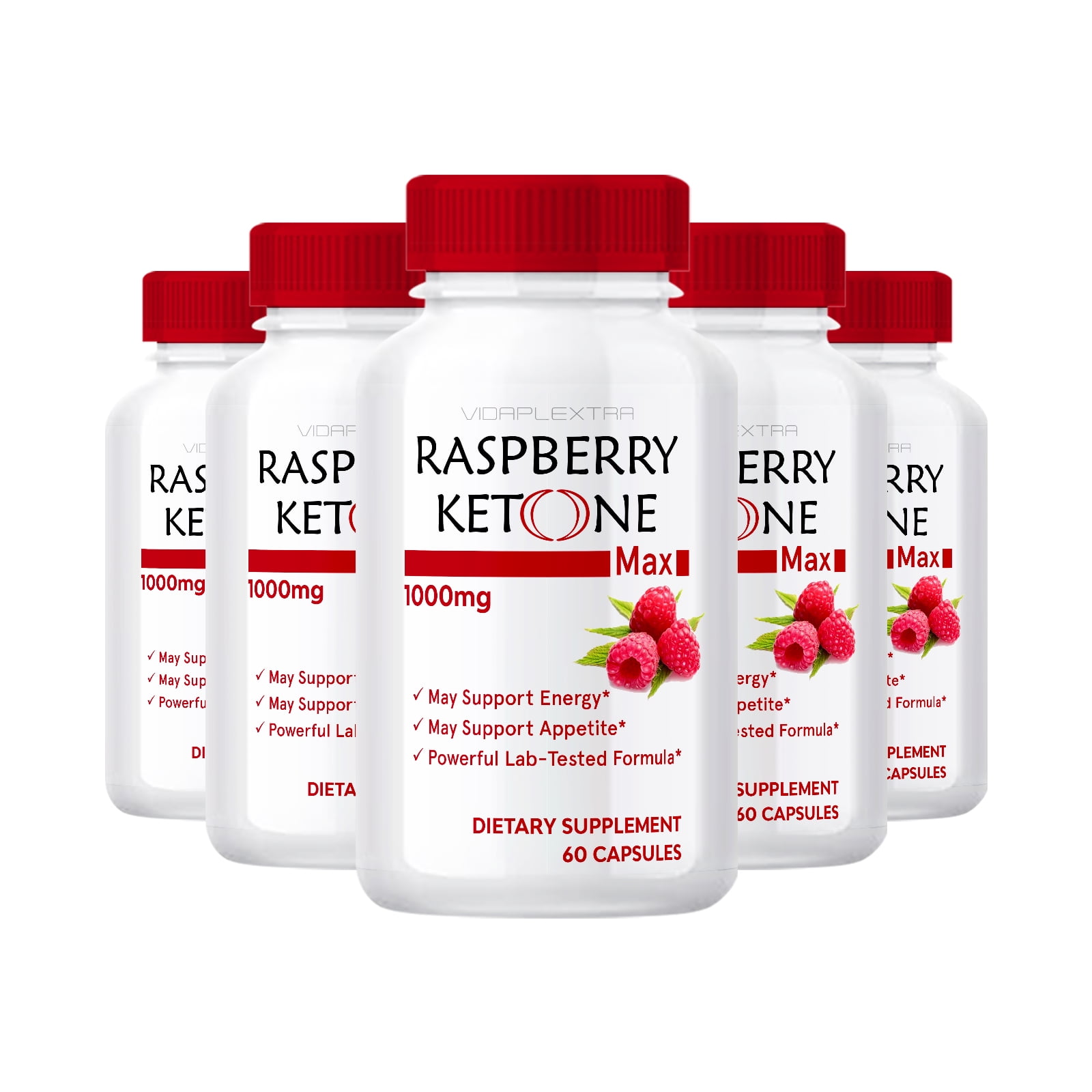 (5 Pack) RaspberryKetone Capsules - Raspberry Ketone Max Keto Capsules - Walmart.com