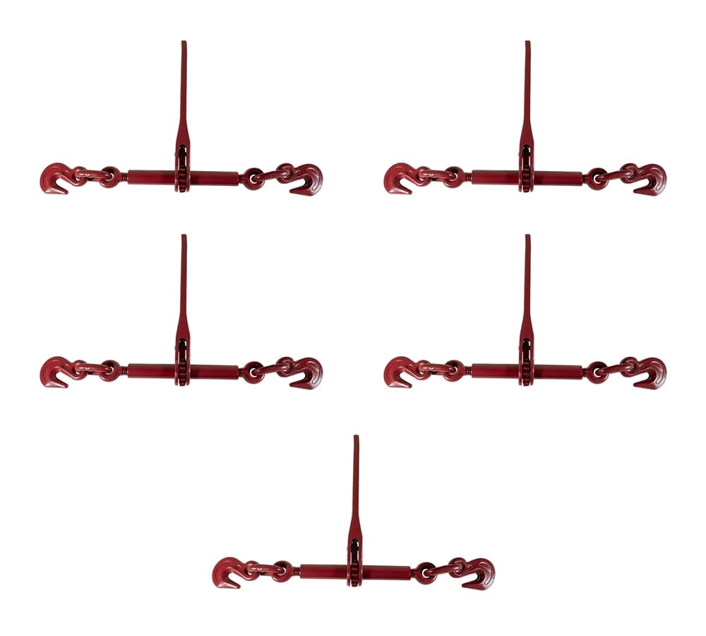 (5 Pack) Ratchet Binder 3/8"-1/2" fits 38 & 12 Chain G70 Flatbed ...