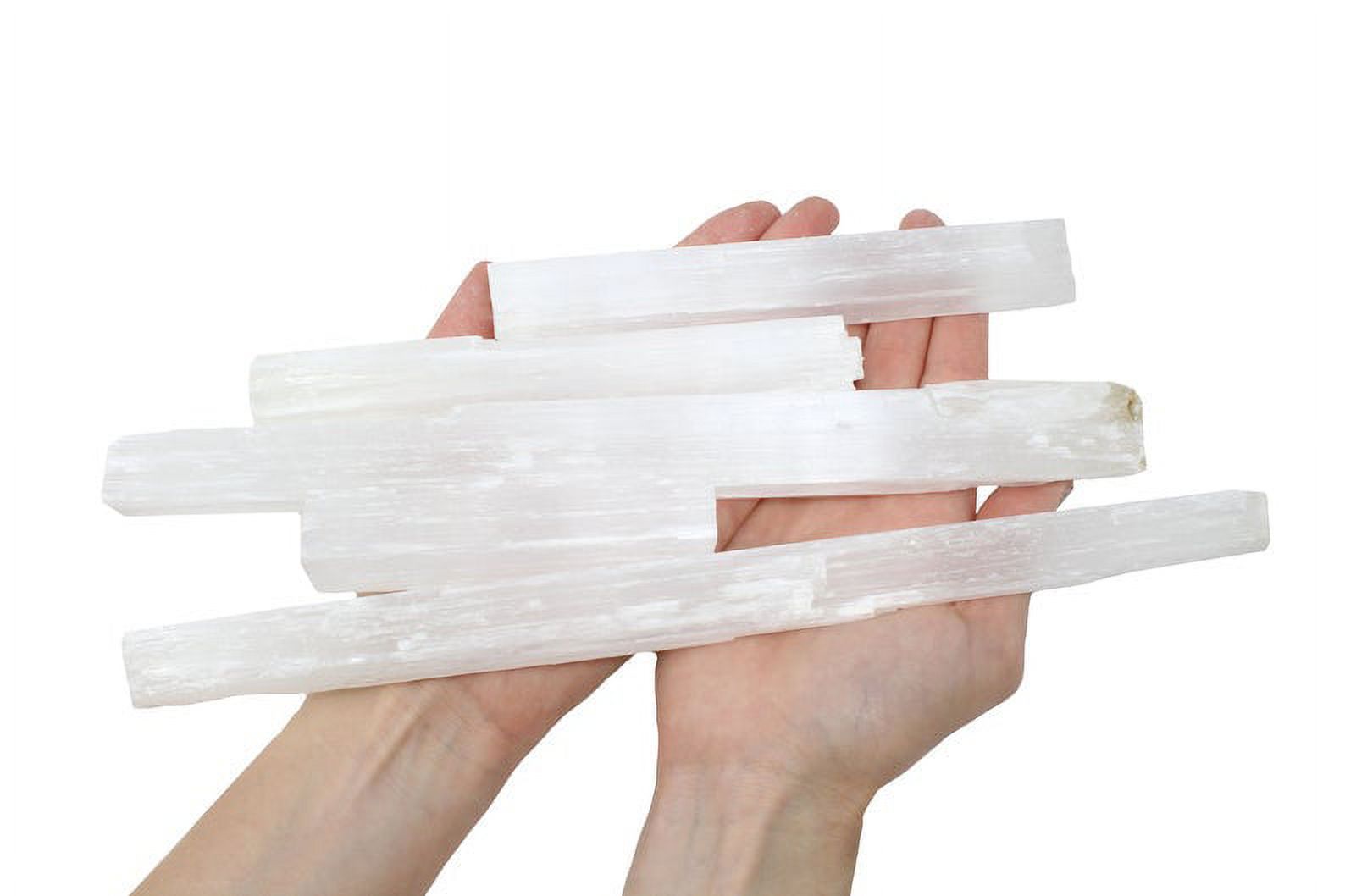 5 Pack Raw Large Selenite Sticks - Irregular Sizes - Over 1 LB ...