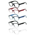 Videbla 5 Pack Reading Glasses Blue Light Blocking Eyeglasses Colorful Readers For Women Men