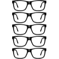 5 Pack Reading Glasses for Men - Rectangular Readers for Men Spring ...