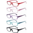 5 Pack Reading Glasses for Women, Blue Light Blocking Computer Readers ...