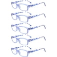 5 Pack Reading Glasses for Women, Blue Light Blocking Computer Readers ...