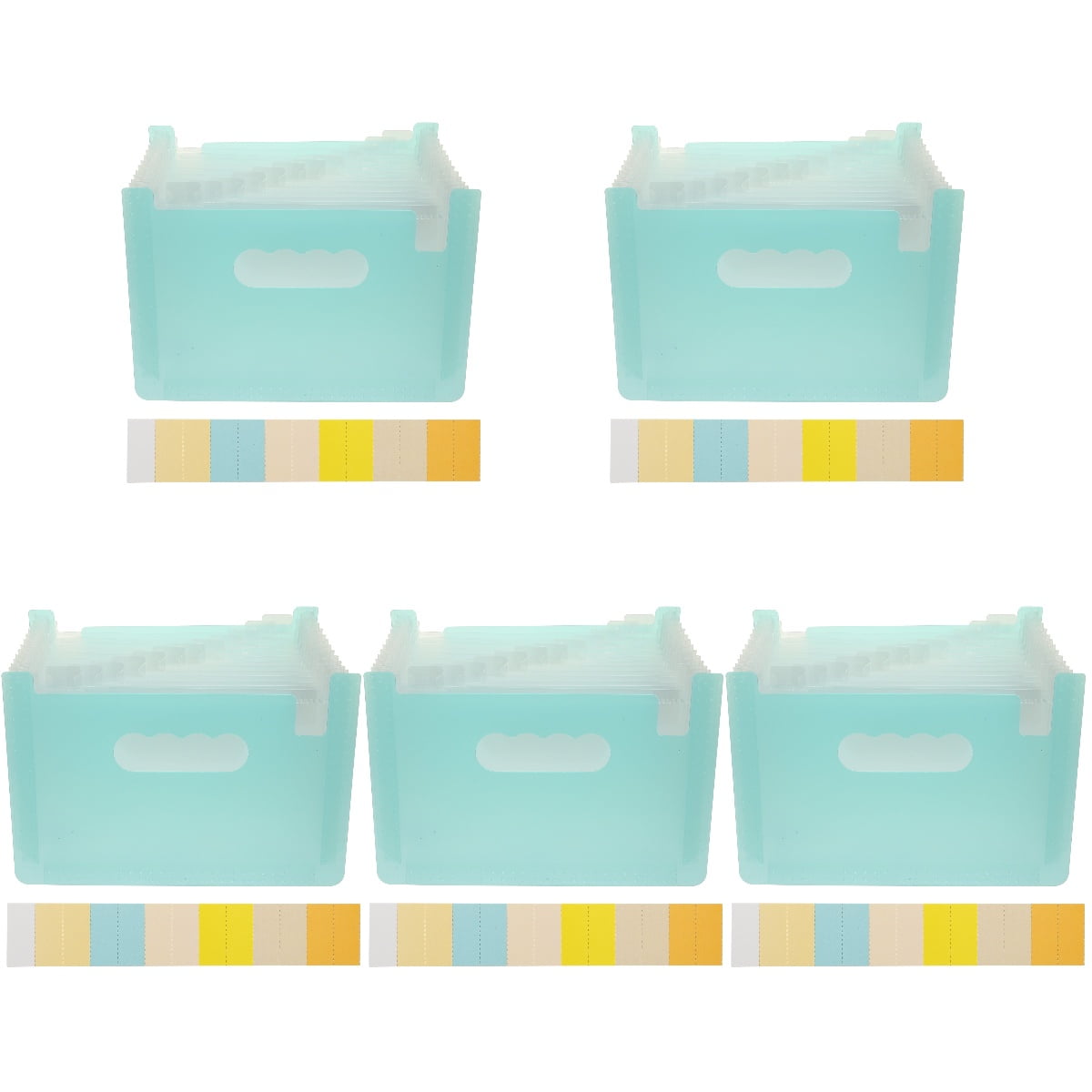 5 Pack Receipt Storage Cards Portable Receipt Organizer File Folders ...