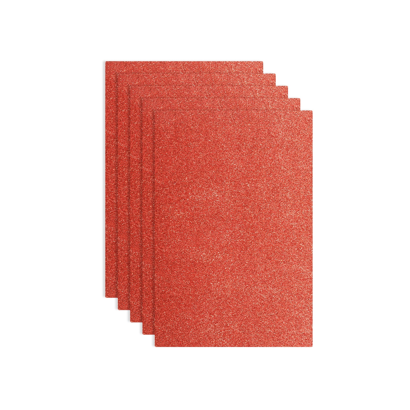 Uxcell 5 Pack Red Glitters Foam Sheets 8 x 12 inch Self-Adhesive ...