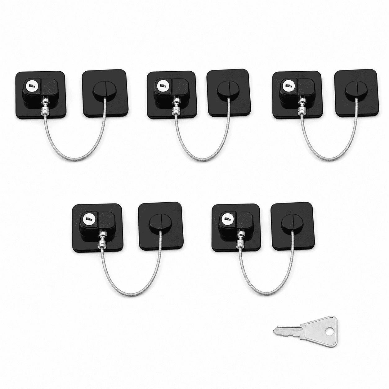 5 Pack Refrigerator Door Lock With Keys, Exterior Cabinet Lock for ...