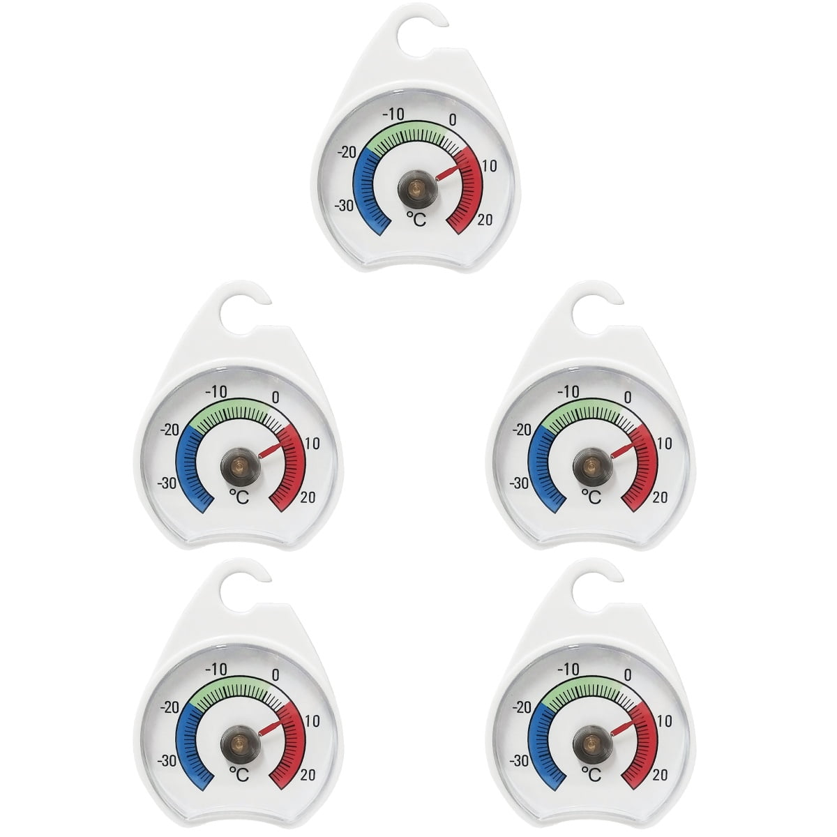 5 Pack Refrigerator Thermometer Digital Fridge Temperature Gauge Large ...
