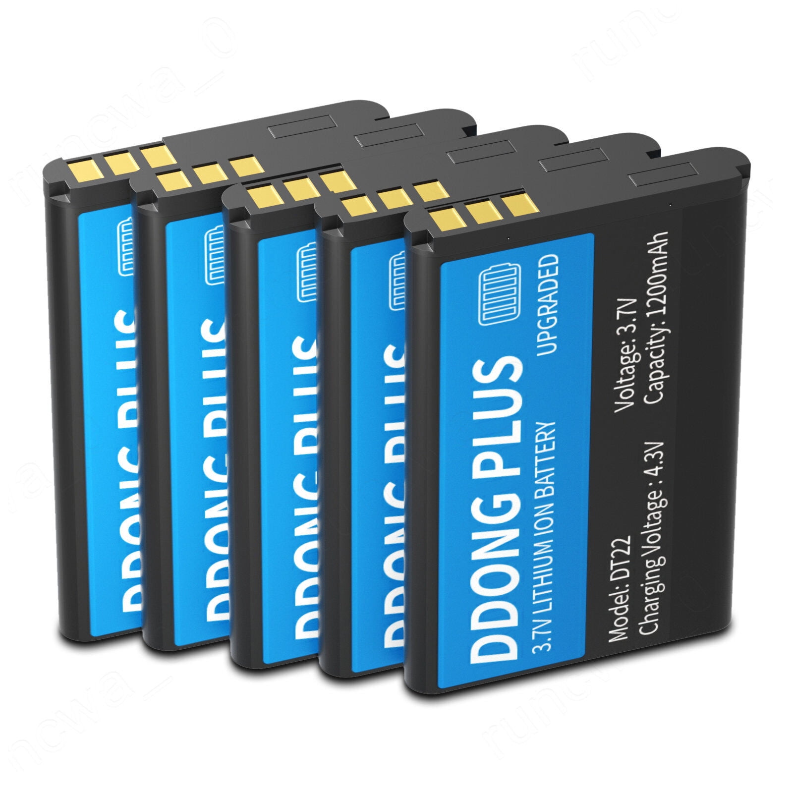 5 Pack Repalcement Battery for Retevis RT22 RT22S UHF Two Way Radio ...