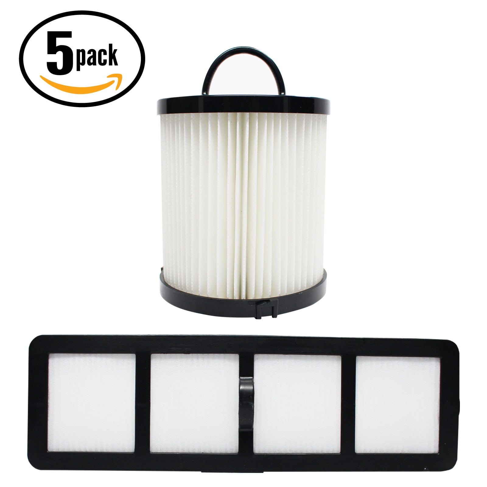 5-Pack Replacement Eureka AS1001AX Vacuum Dust Cup Filter & HEPA Filter ...