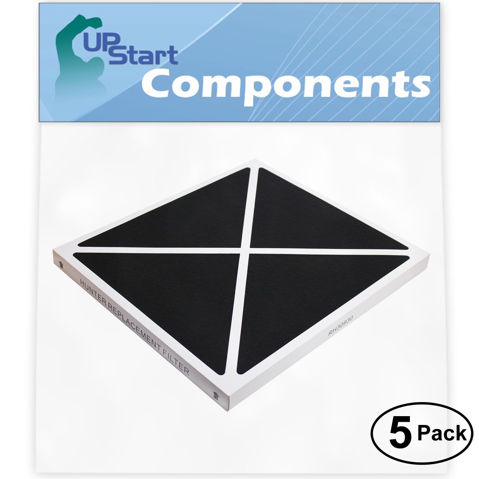 5-Pack Replacement for Hunter 30253 Air Purifier Filter - Compatible ...