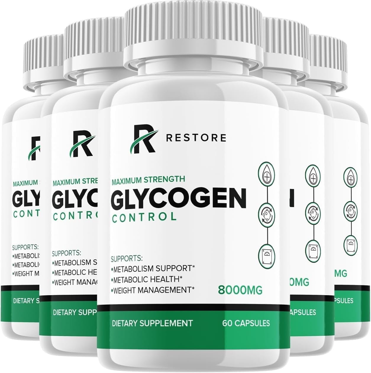 Restore 5 Pack Glycogen Control Advanced Formula Metabolic Health ...