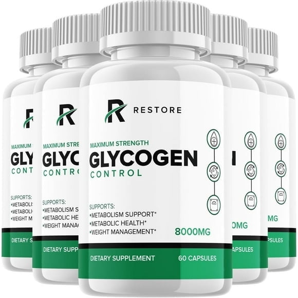 5 Pack Restore Glycogen Control, Restore, Glycogen Control, Restore ...