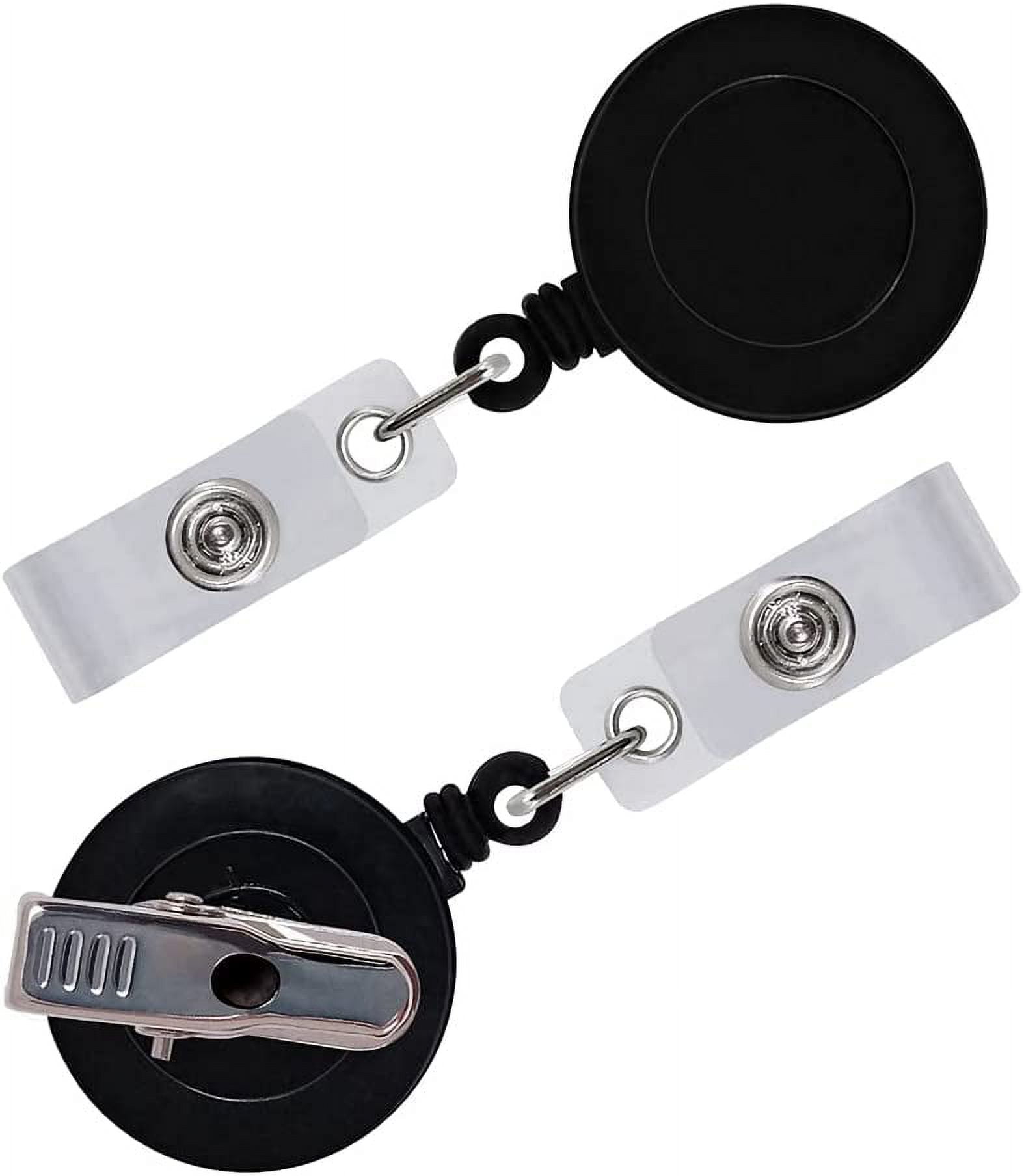 5 Pack Retractable ID Badge Holder Reels with Swivel Alligator Clip ...