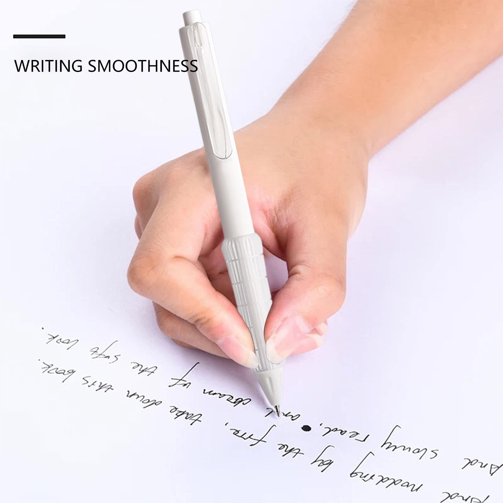 5-Pack Retractable Quick-Dry Gel Pens 0.5mm Black Ink Smooth Writing ...