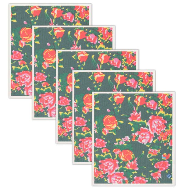 5 Pack Reusable Paper Towels , Non-Scratch Swedish Kitchen Towels ...