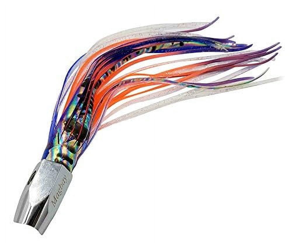 5 PACK RIGGED TUNA JET HEAD 9" LURES MAHI WAHOO DORADO + LURE BAG ...