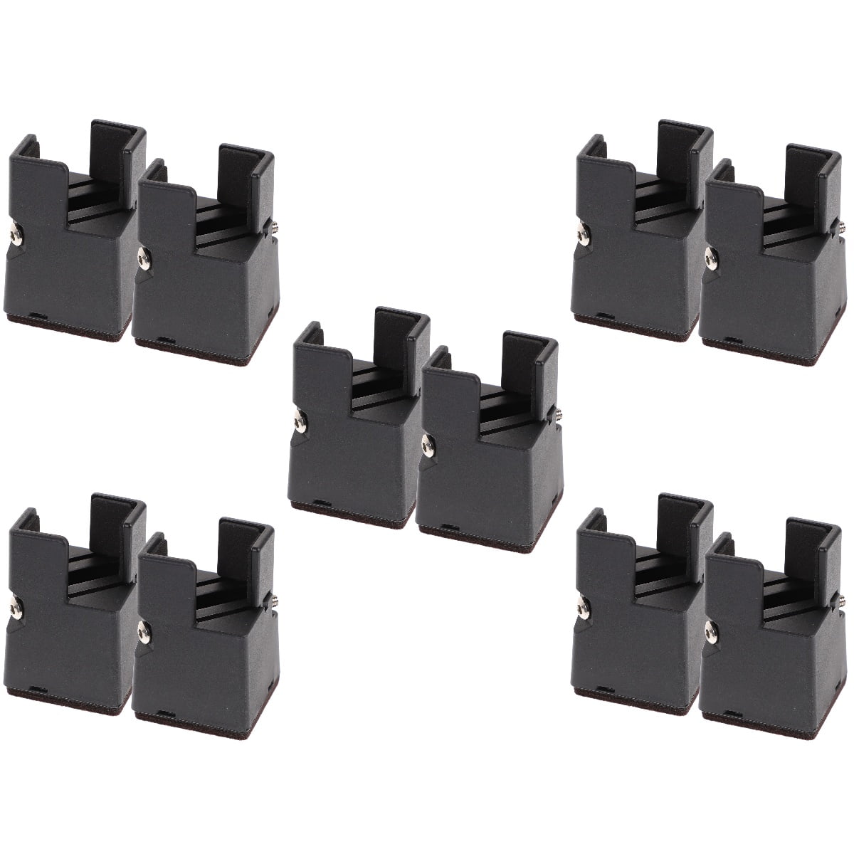 COOPHYA Furniture Risers For Desk Legs Black 10Pack - Walmart.com