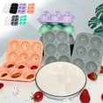 5-Pack Round Ice Ball Molds, 6-Cavity Ice Sphere Maker Tray for Freezer ...