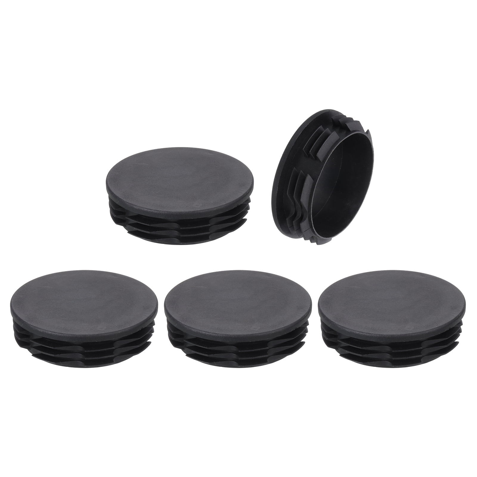 5 Pack Round Plastic Plug, 80mm(3.15 Inch) Black Tubing End Cap Plugs ...