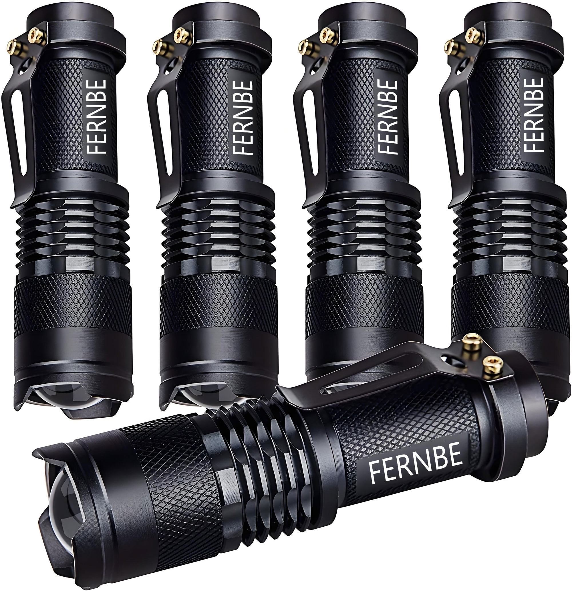 5 Pack SK-68 3 Modes Handheld Mini LED Flashlight Torch Lamp 7w 300lm ...