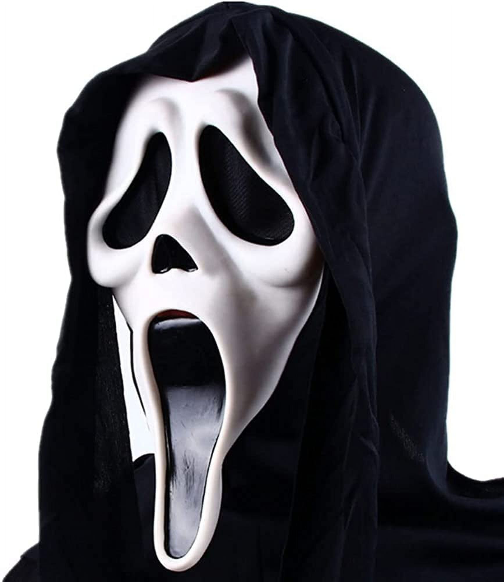 Ghostface Adult Mask - Scary Scream Mask for Costume Party Fun Cosplay ...