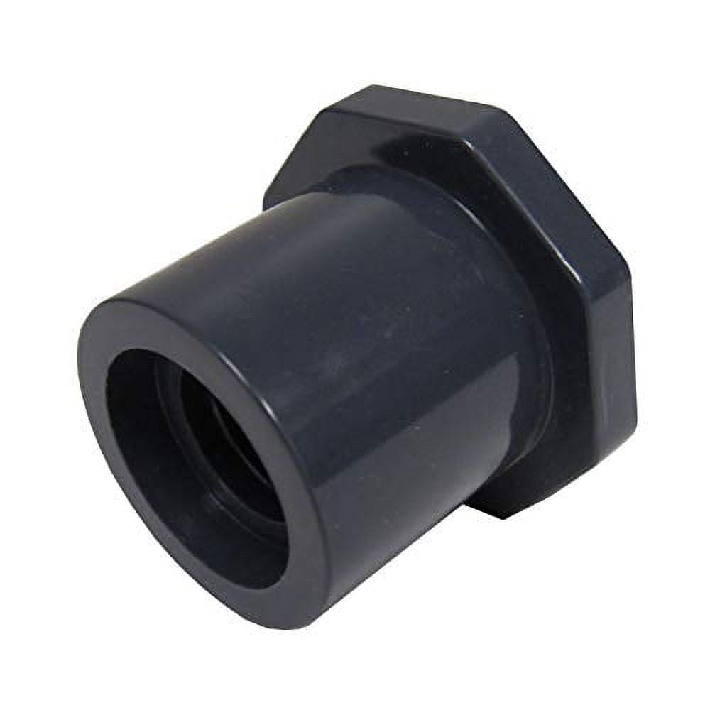5 Pack - Sch 80 PVC Reducer Bushing 1 Inch x 3/4 Inch, Slip x Socket ...