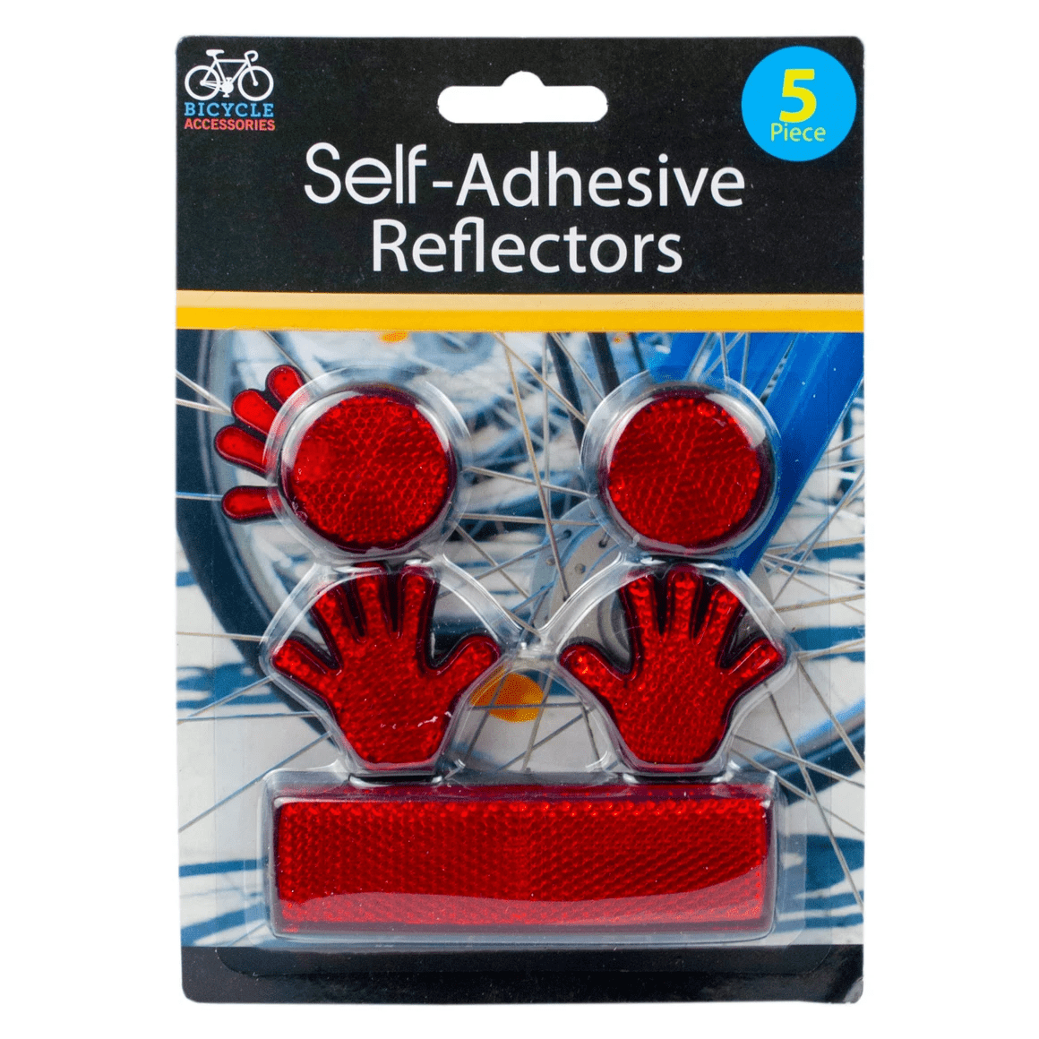 5 Pack Self Adhesive Reflector Set for Enhanced Safety, Ideal for Roads ...