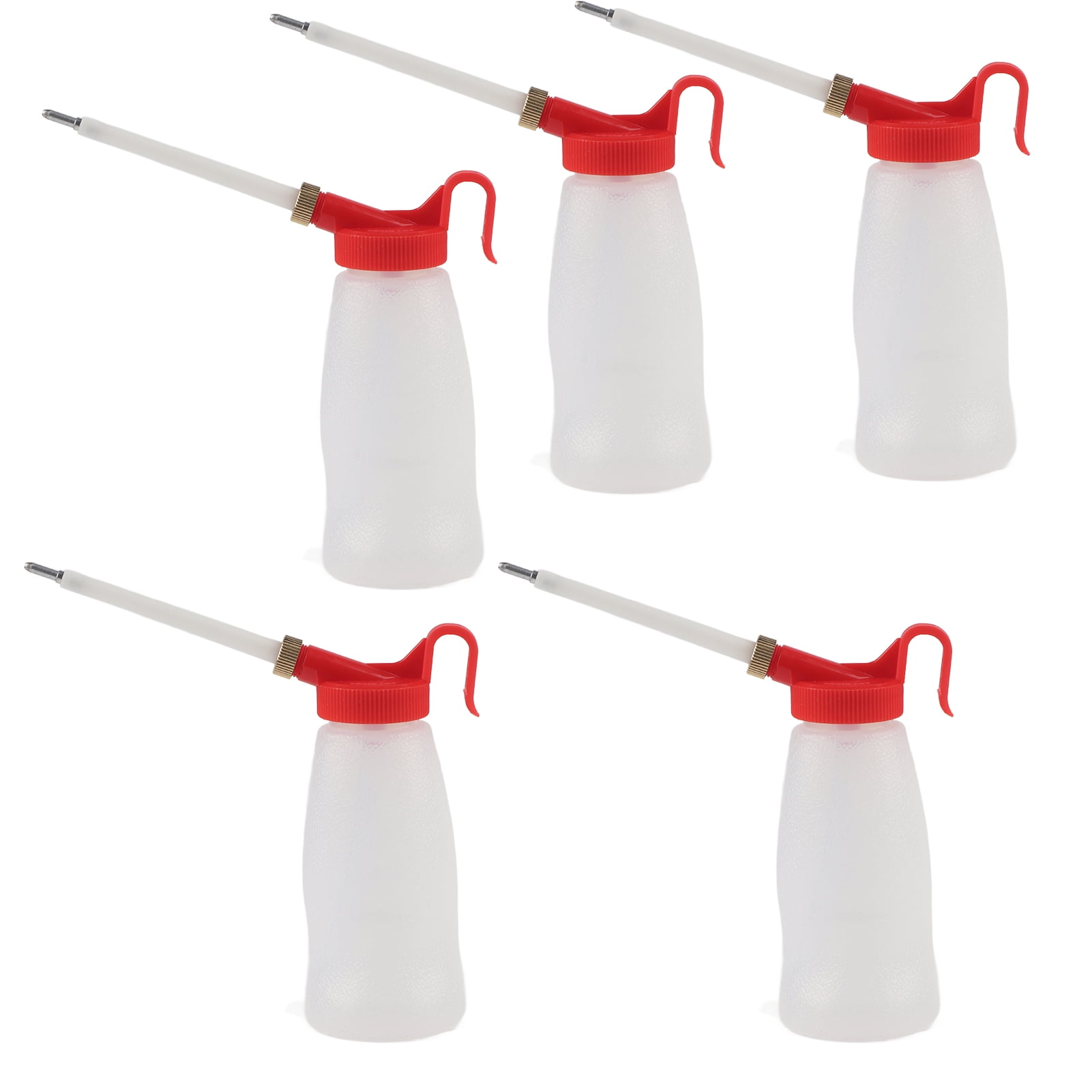 5-Pack Sewing Machine Nozzle Oiler, 200ml Plastic Oil Injector Gun Type ...