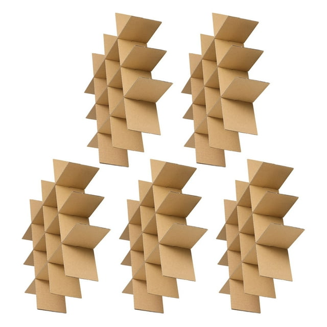 5 Pack Boxes Packing Moving Cardboard Medium and Large Khaki - Walmart.com