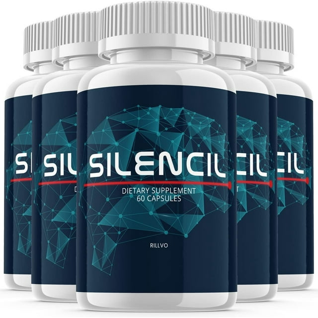 Silencil 5 Pack Advanced Tinnitus Relief Supplement, Ear Health Support ...