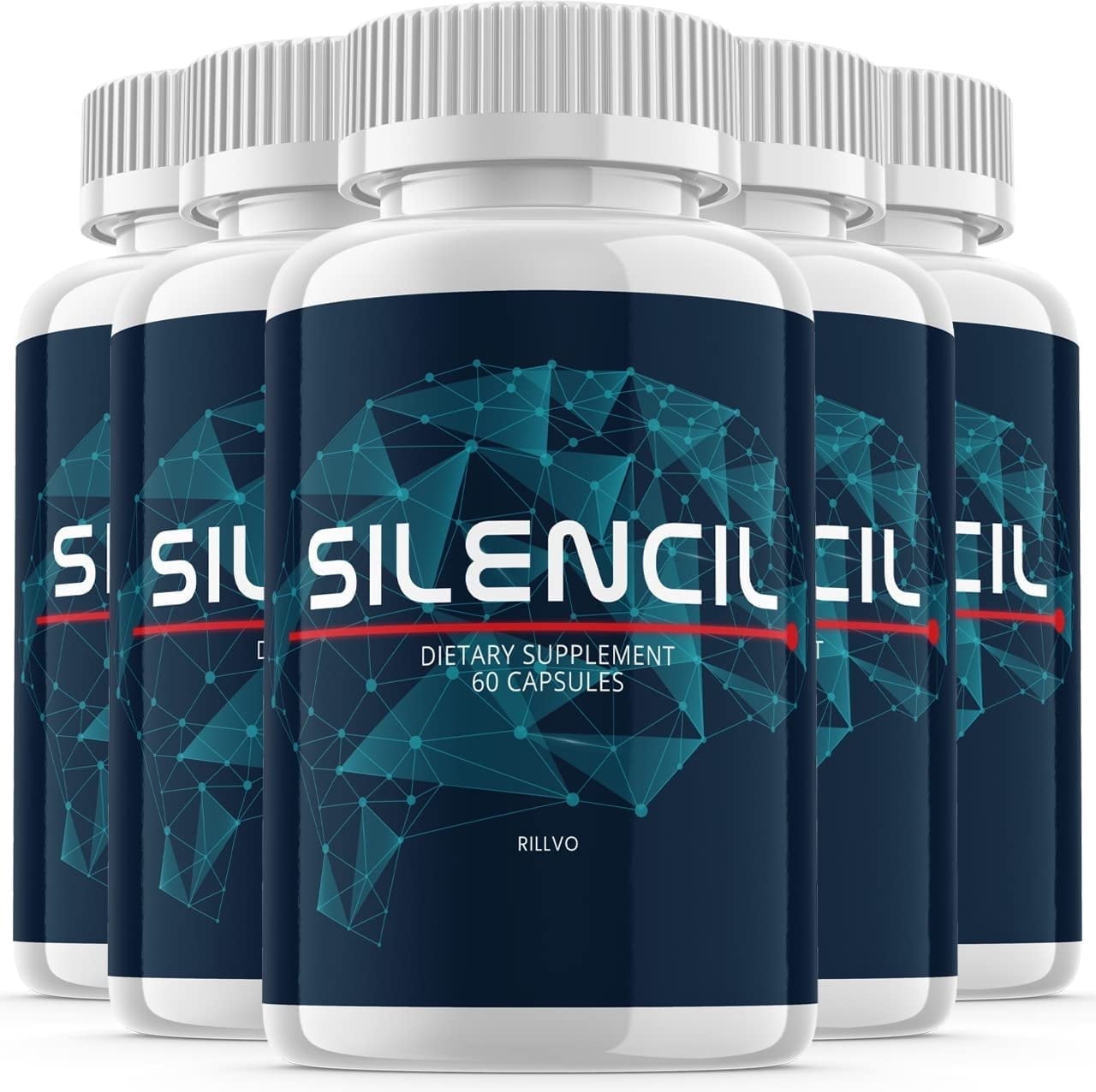 Silencil 5 Pack Advanced Tinnitus Relief Supplement, Ear Health Support ...