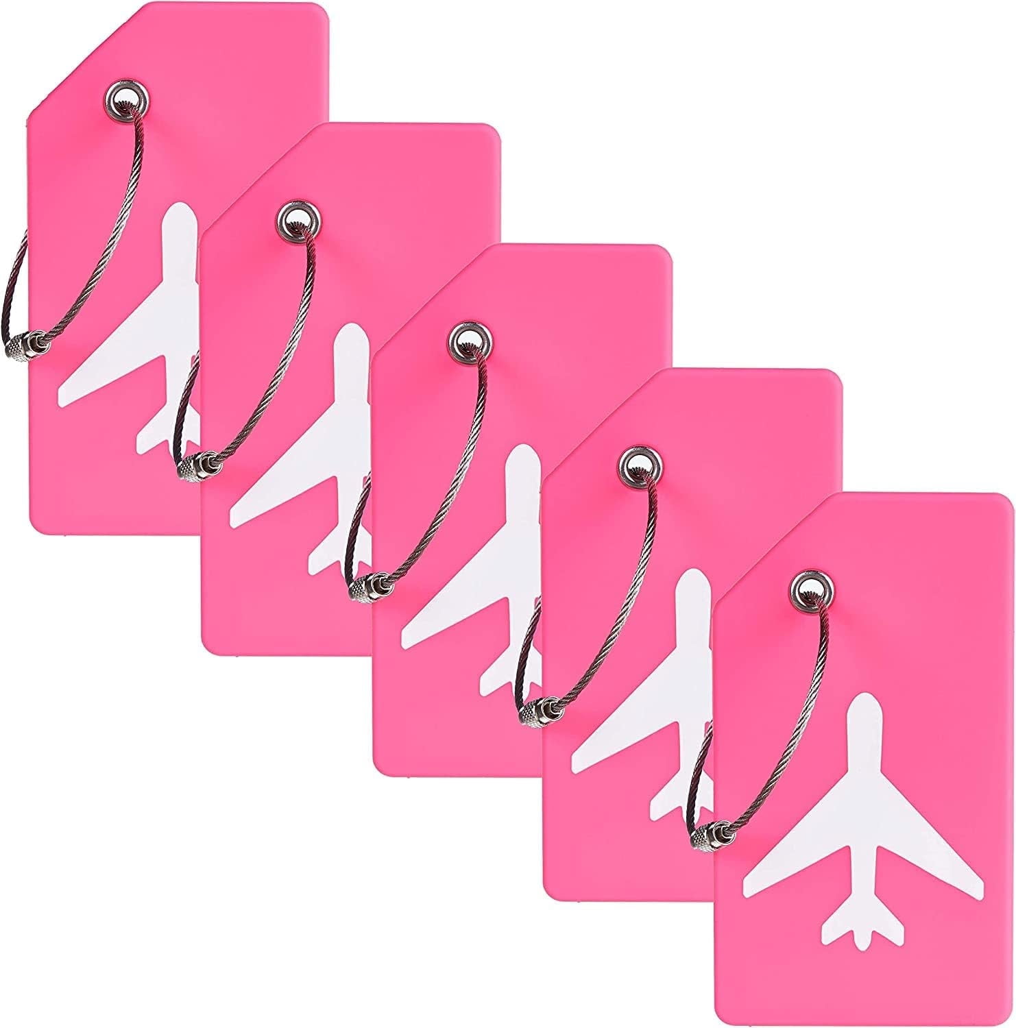 Dockapa Silicone Luggage Tags, 5 Pack, Durable Travel Bag Tags for Easy ...