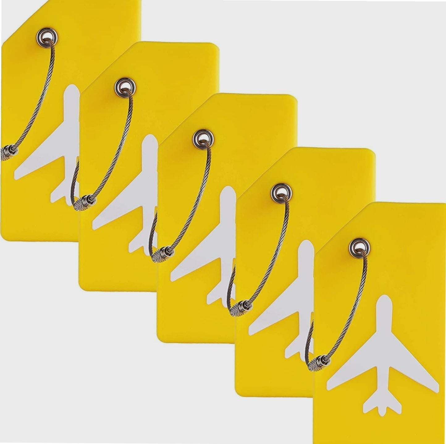 "5 Pack Silicone Luggage Tags - Bendable and Durable Travel Tags for ...