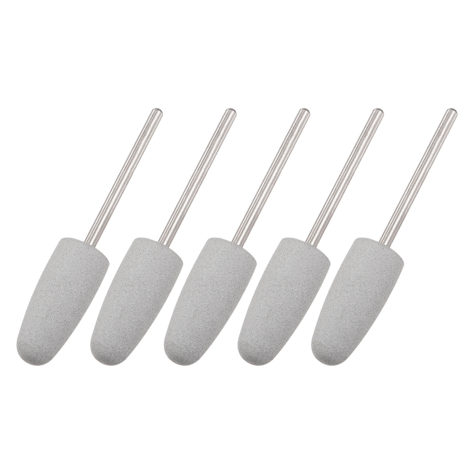 5 Pack Silicone Rubber Grinding Buffing Wheels 150 Grits 10mm Dia Cone ...