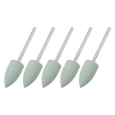 2 Pack Silicone Rubber Grinding Buffing Wheels 800 Grits 10mm Dia Cone ...