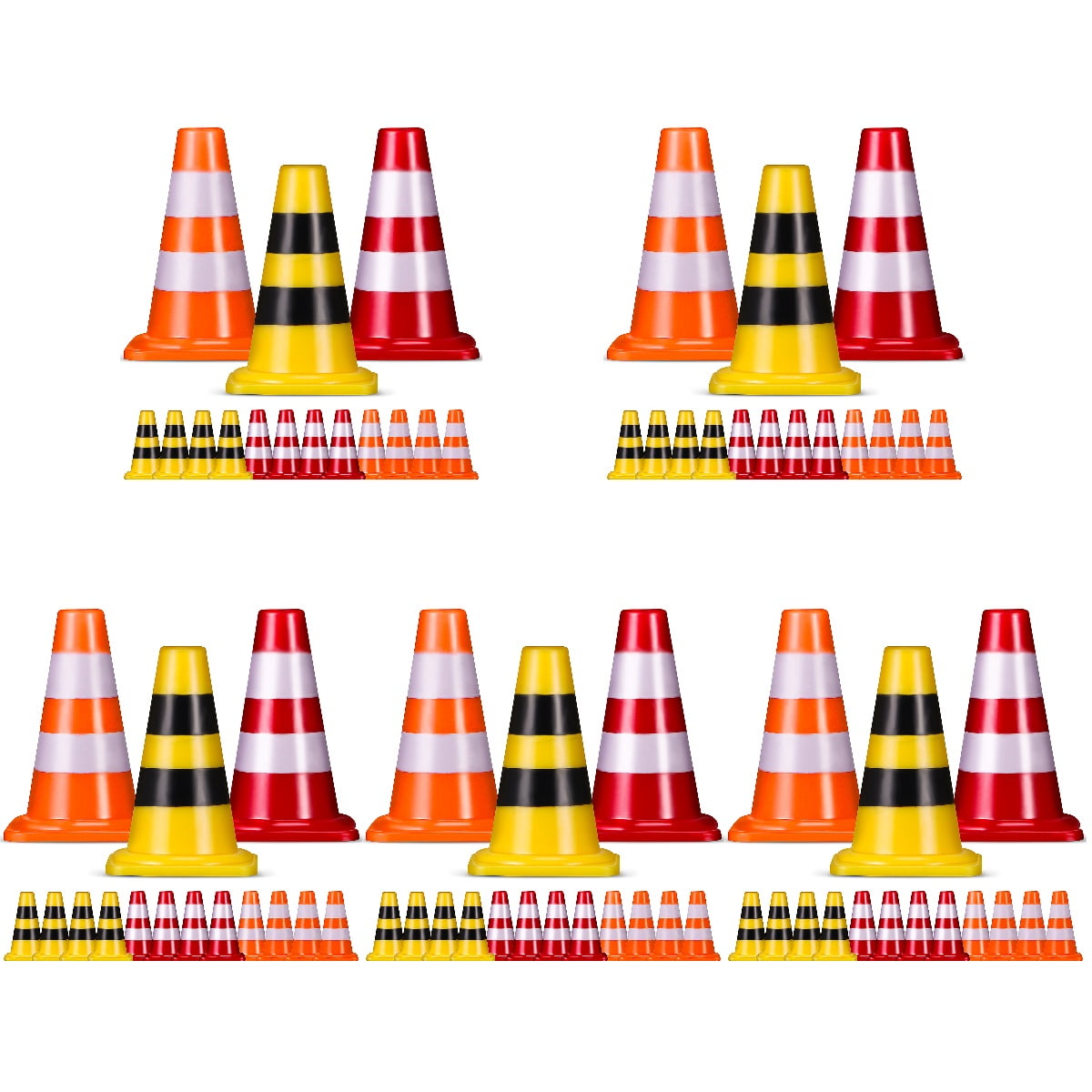 5 Pack Silky Toys Roadblock Simulation Props Traffic Scene Toys Child ...